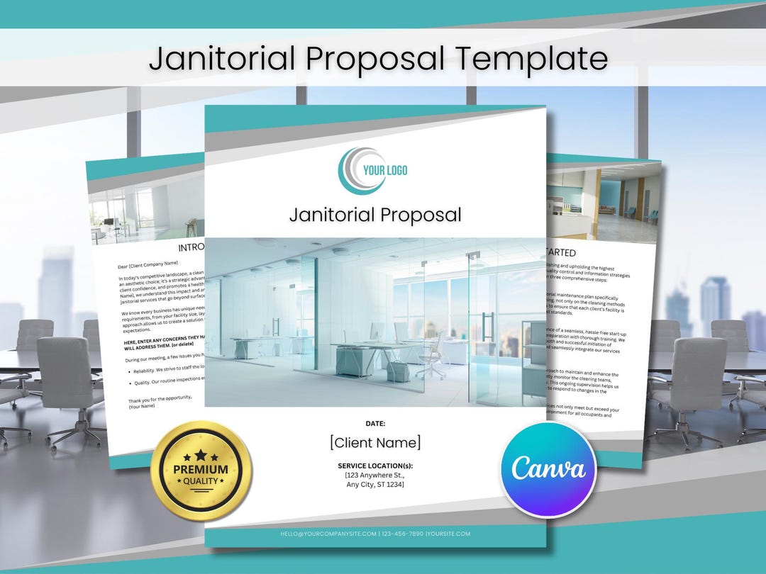 Janitorial Service Proposal Template: Commercial Cleaning Contract ...