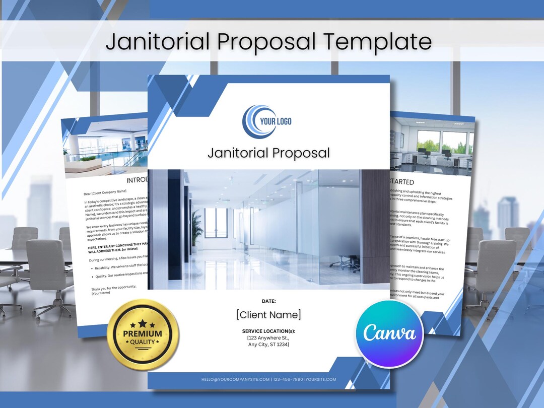 Janitorial Service Proposal Template: Commercial Cleaning Contract ...