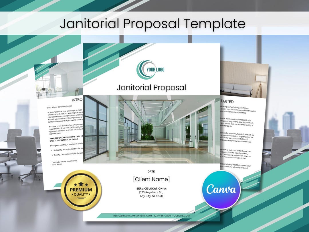 Janitorial Service Proposal Template: Commercial Cleaning Contract ...