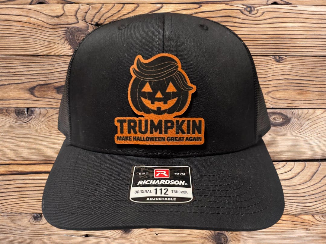 Trumpkin Trump Halloween Pumpkin Laser Patch Richardson Cap - Etsy