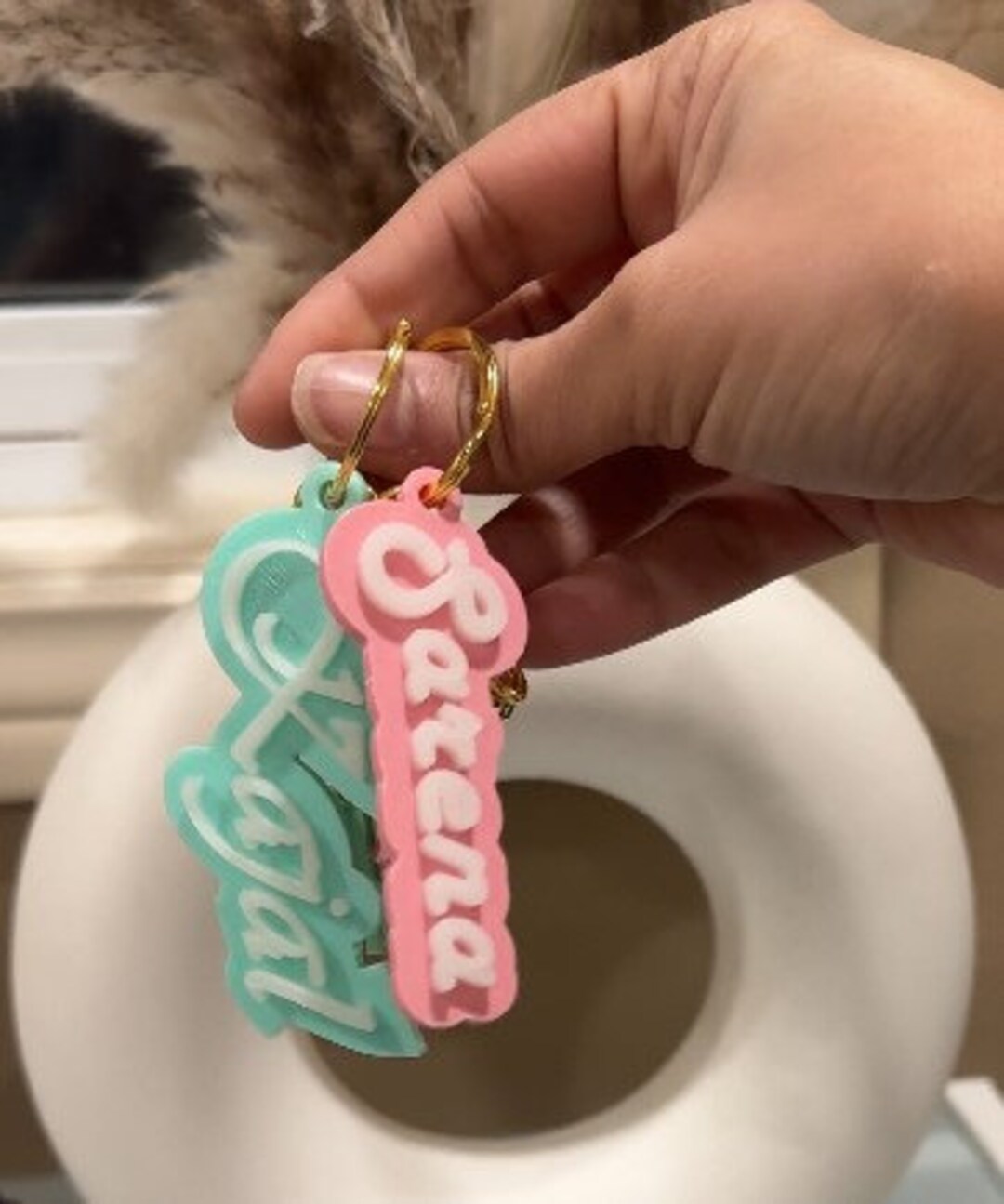 Personalized Glow Keychain. Glow-in-the-dark. Custom Name Glow Keychain ...