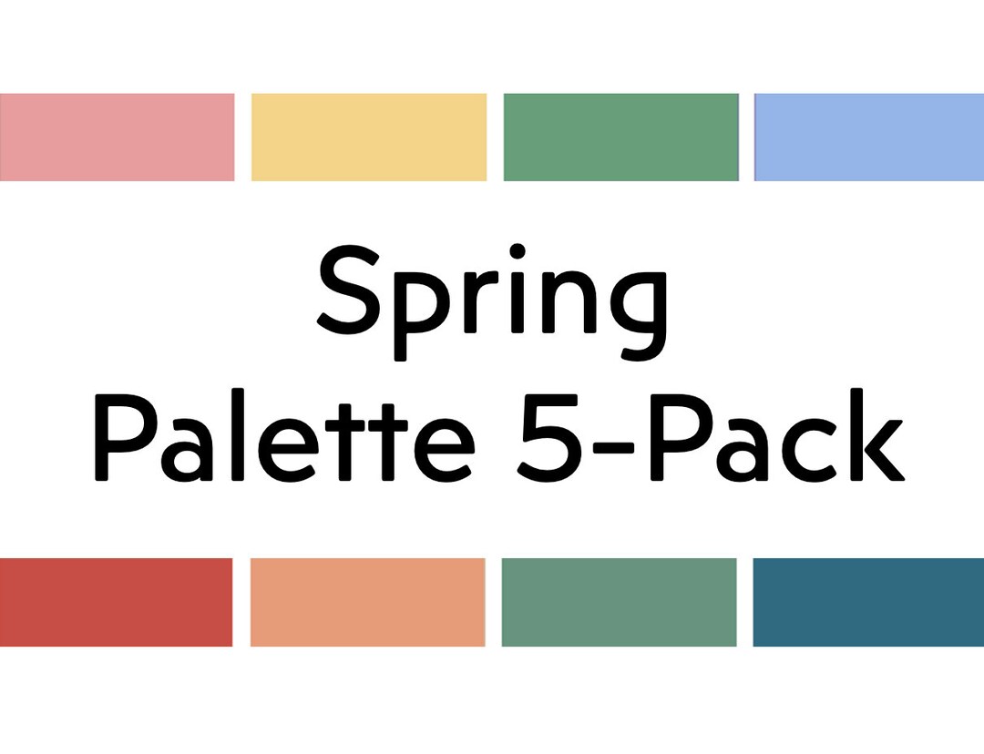 Collection of 5 Spring Palettes - Etsy