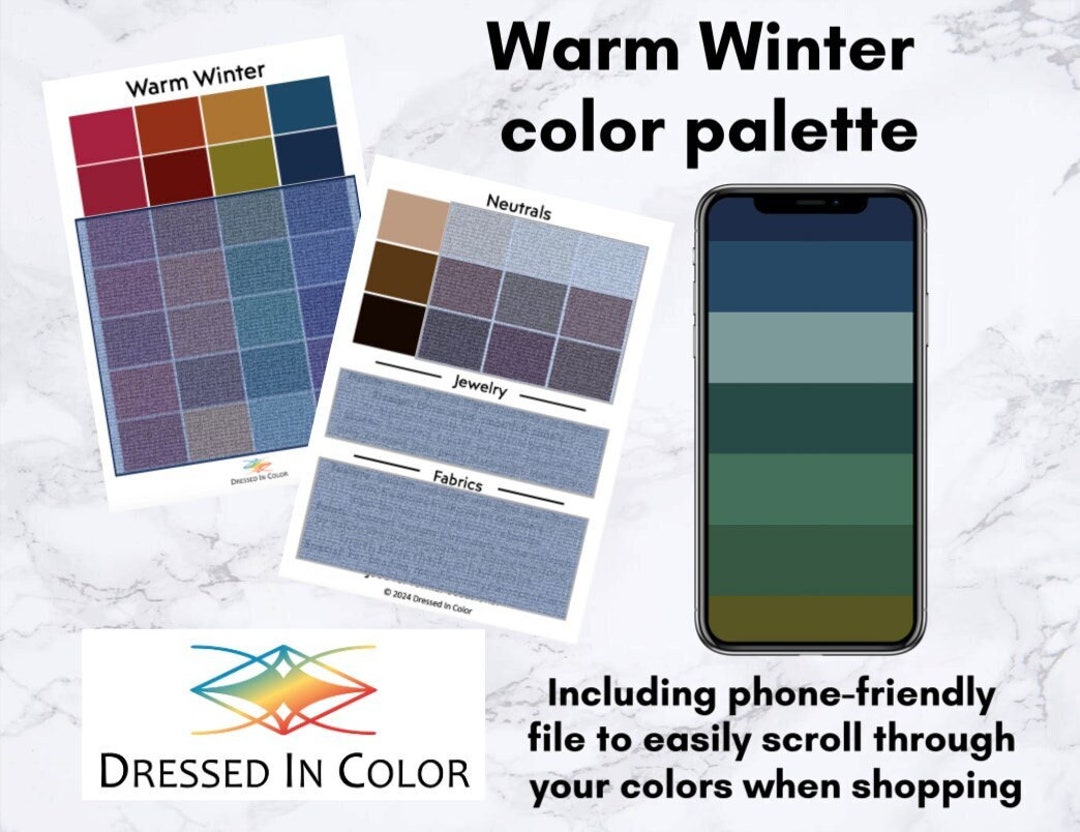 Warm Winter Palette - Digital - Etsy