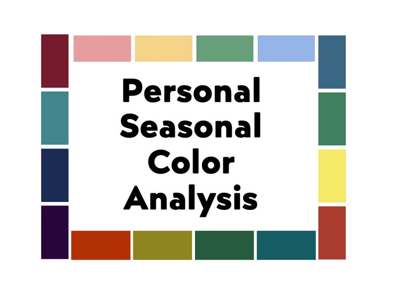 Personal Seasonal Color Analysis - Etsy