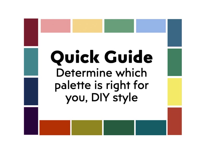 Quick Guide - Determine Which Palette is for You - Etsy