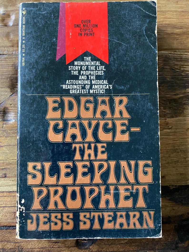 Edgar Cayce: the Sleeping Prophet by Jess Stearn Vintage Paperback - Etsy