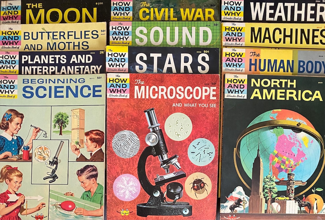 Lot of 12 Vintage How and Why Wonder Books 1960s - Etsy