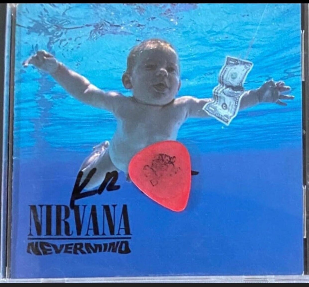 Autographed Nirvana Nevermind CD & Guitar Pick - Etsy