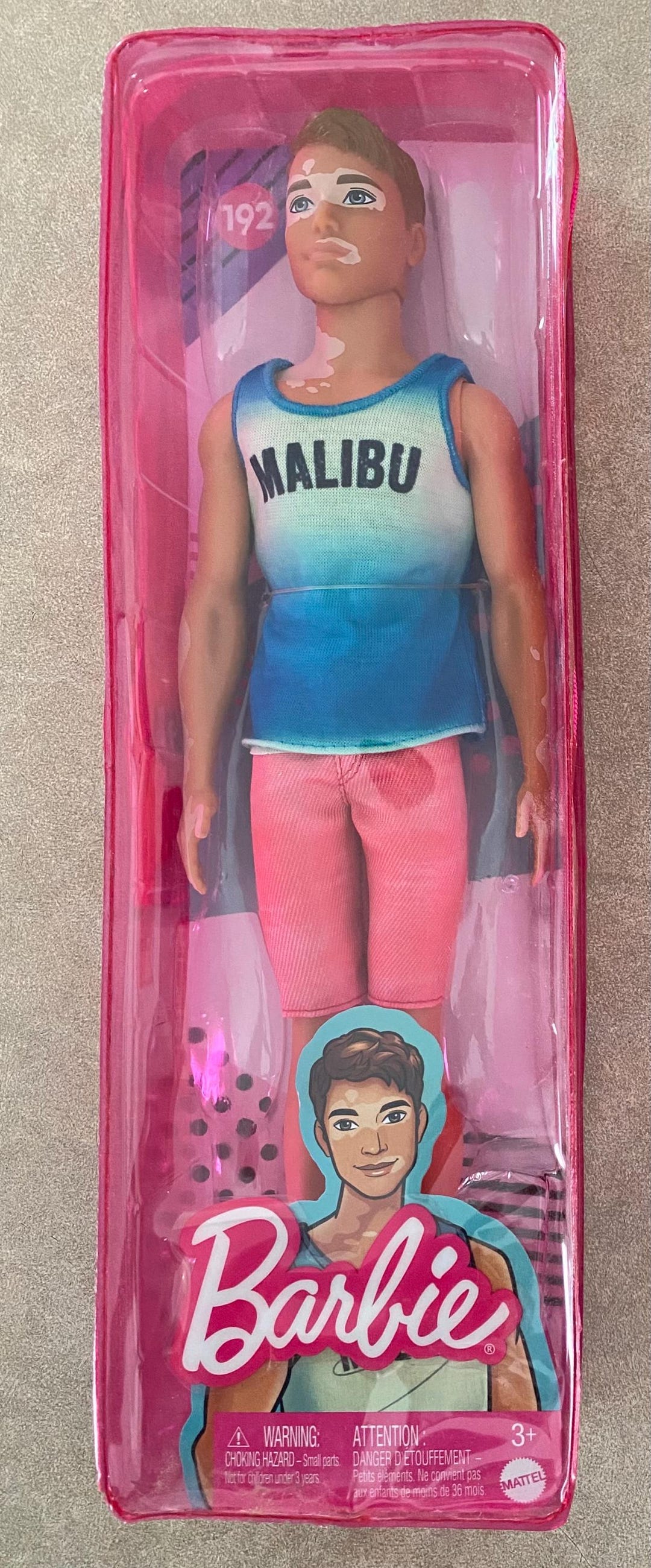 Barbie Ken Fashionistas Doll #192 Brown Cropped Hair Vitiligo Malibu ...