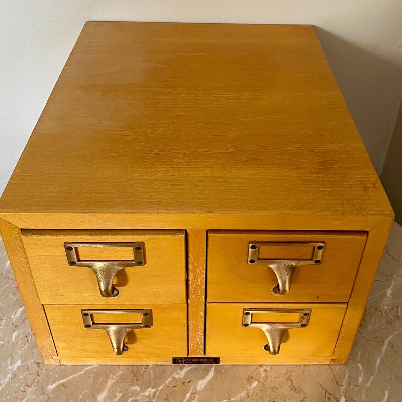 Card Catalog Table - Etsy