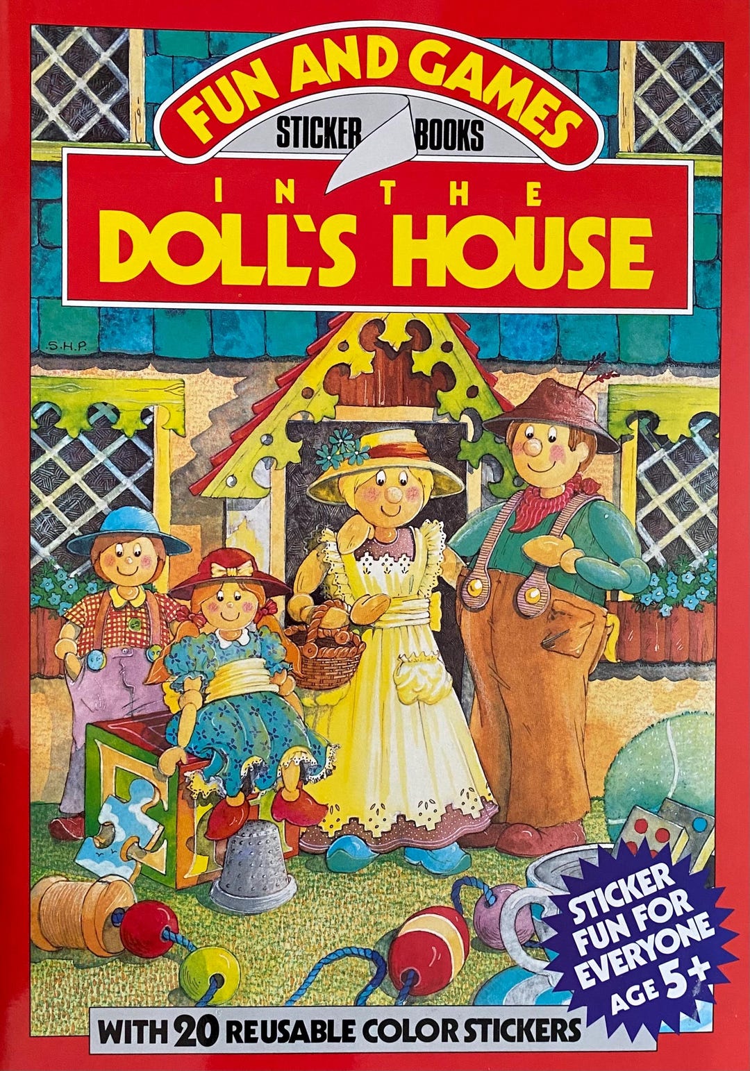 Fun and Games Doll House Sticker Book 1990 - Etsy