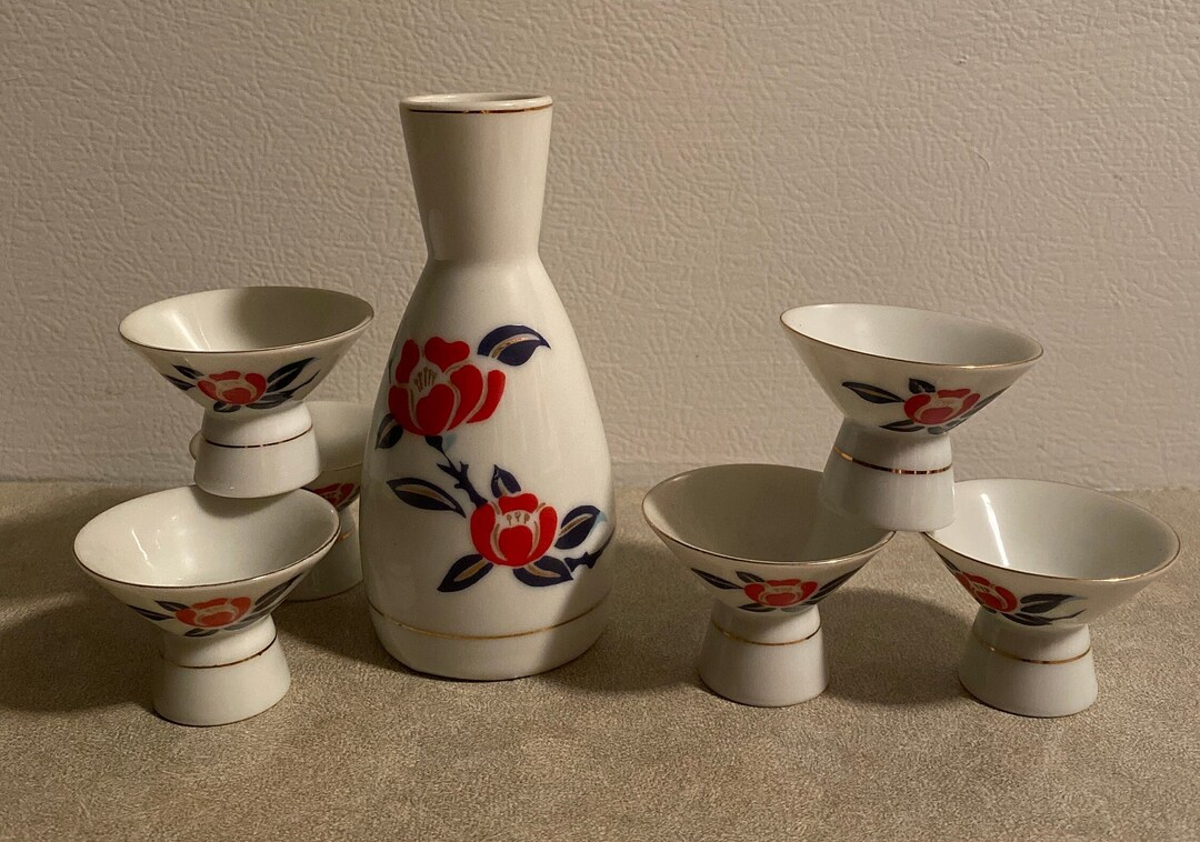 Vintage Sake Set - Etsy