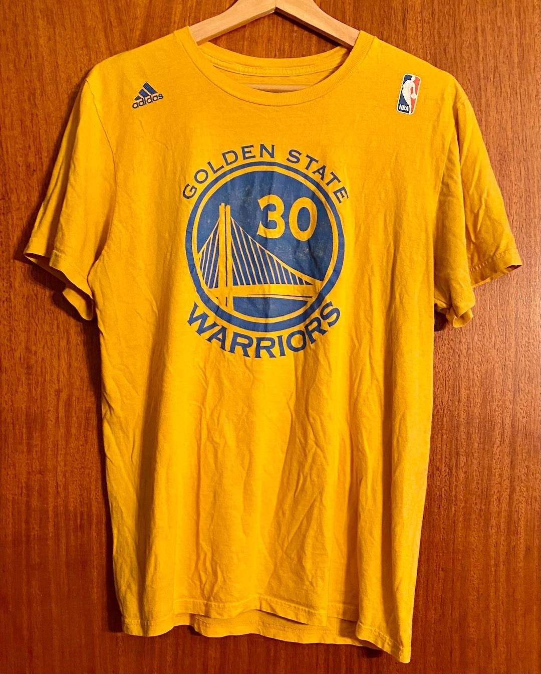 Vintage Adidas NBA Golden State Warriors Steph Curry Player Number T ...