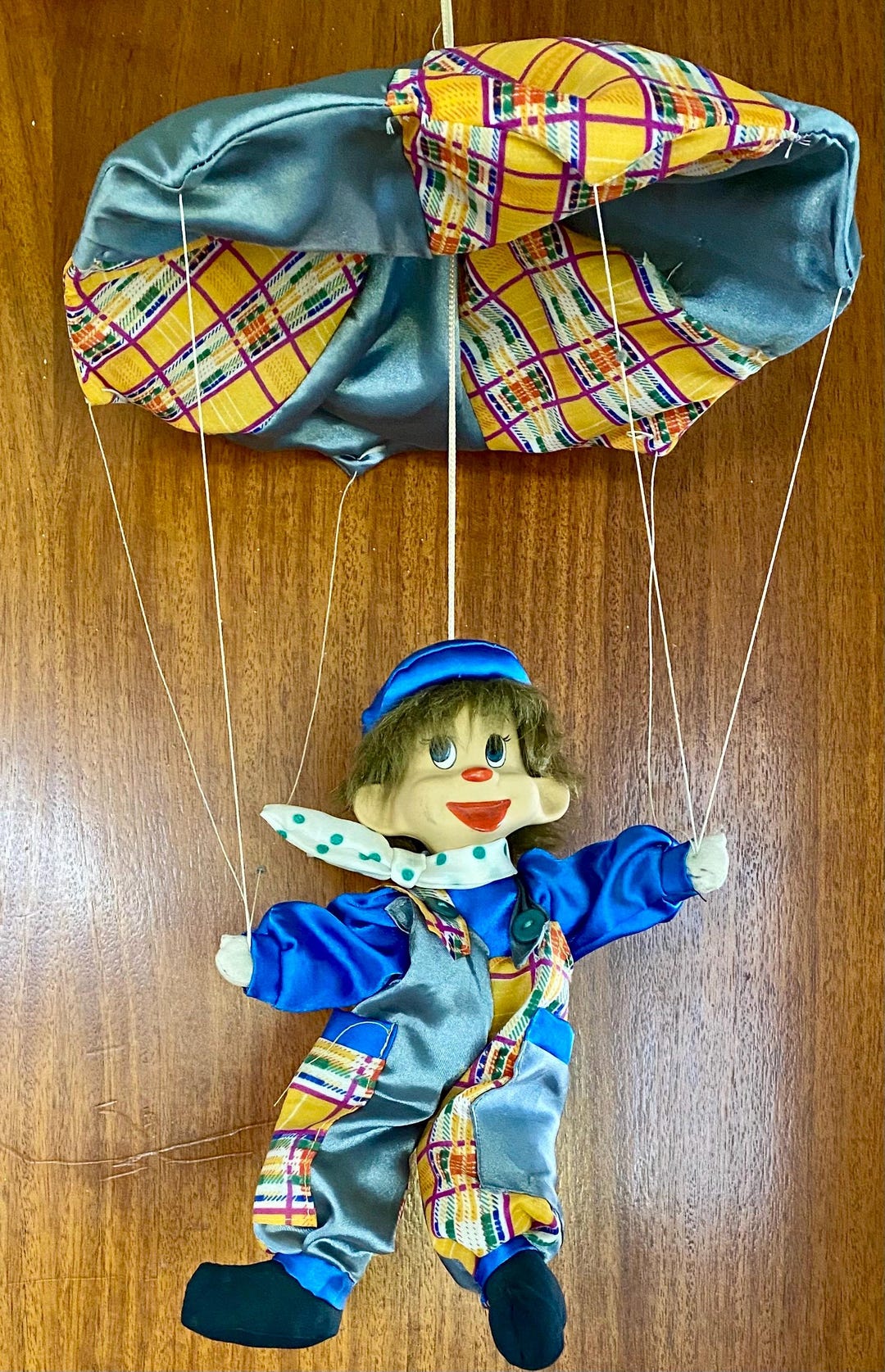 Antique Hanging Clown With Parachute - Etsy