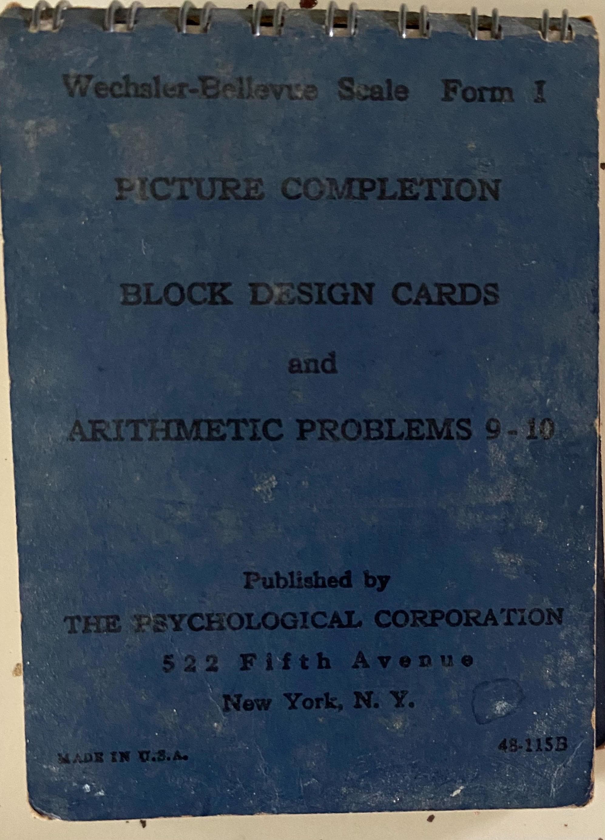 WISC BLOCK DESIGN Wechsler Intelligence Scale for Children & Testing ...