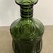MCM Green Glass Dimpled Bottle - Etsy