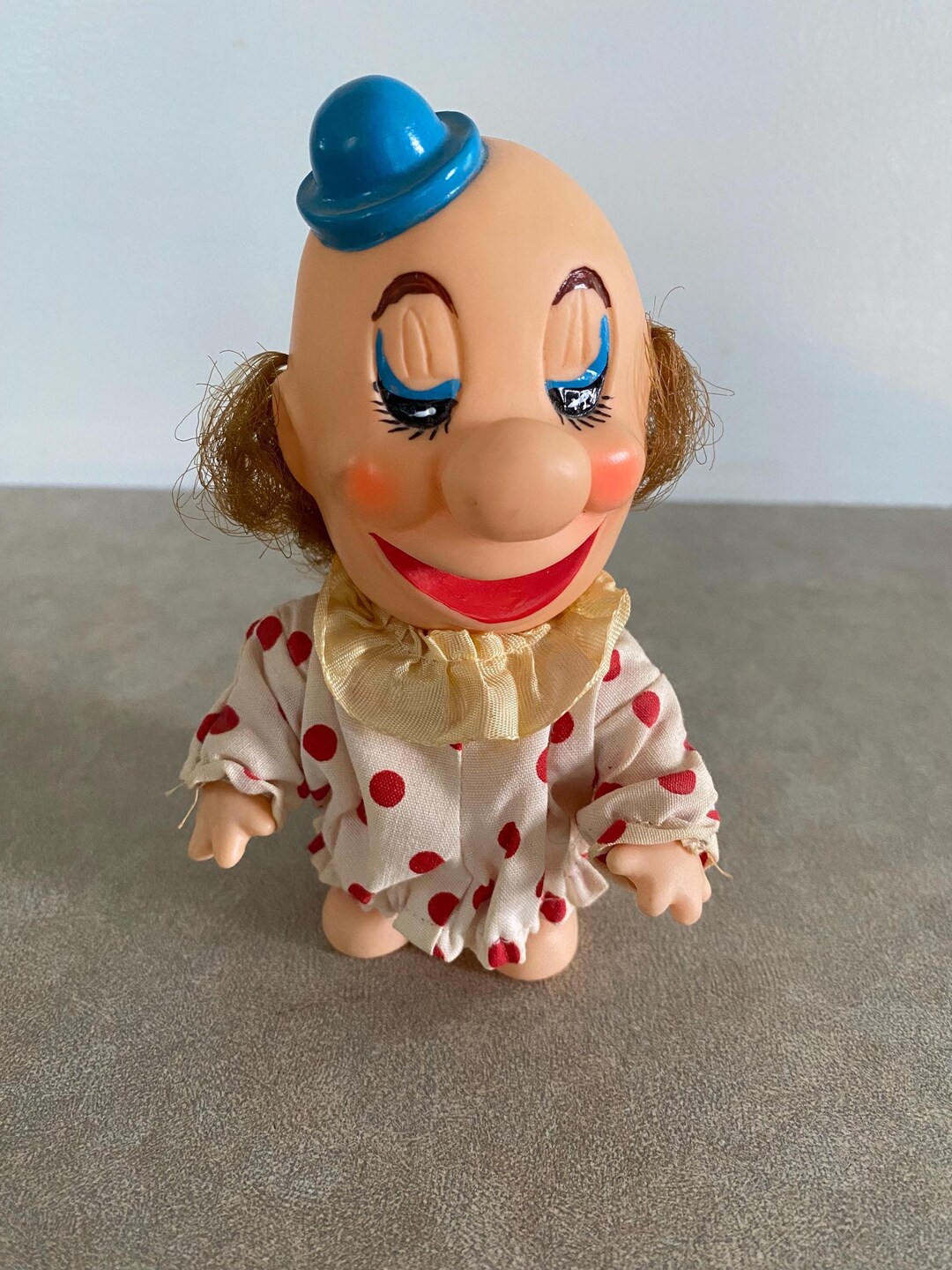 Vintage 1960s Plastic Creepy Clown Doll - Etsy