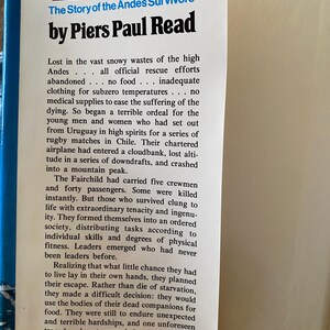 Alive by Piers Paul Read FIRST EDITION - Etsy