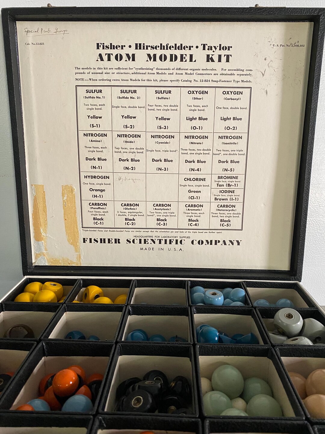 Vintage Fisher-taylor-hirschfelder Atom Model Kit - Etsy