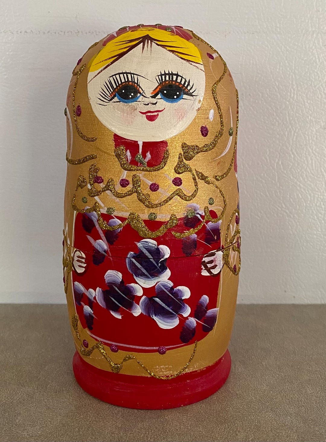 Vintage Traditional Wooden Nesting Doll 7 Piece - Etsy
