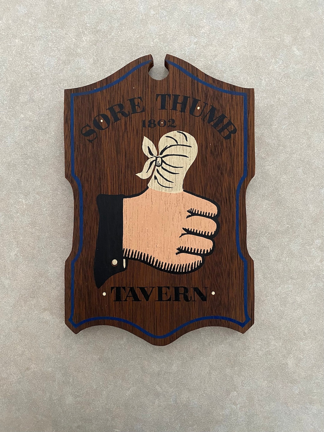 Vintage Sore Thumb Tavern Wood Sign - Etsy