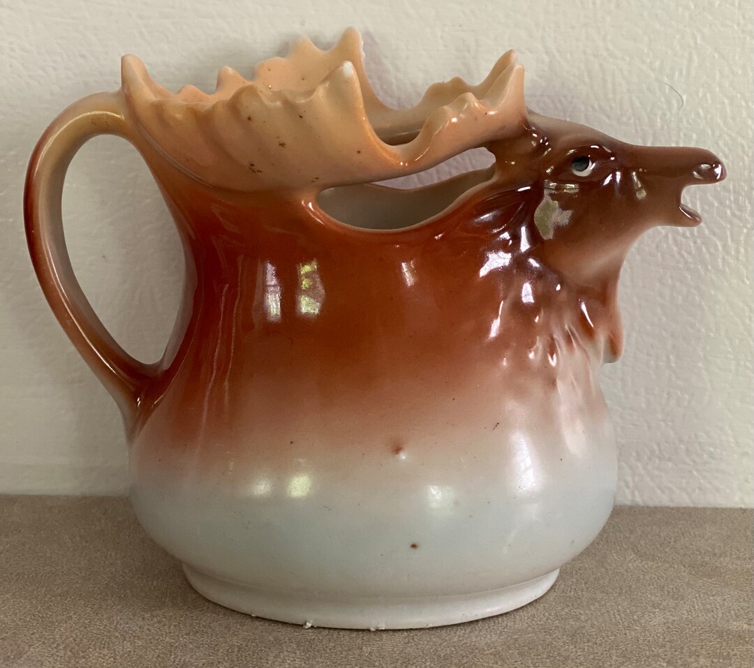 Vintage Porcelain Moose Creamer - Etsy