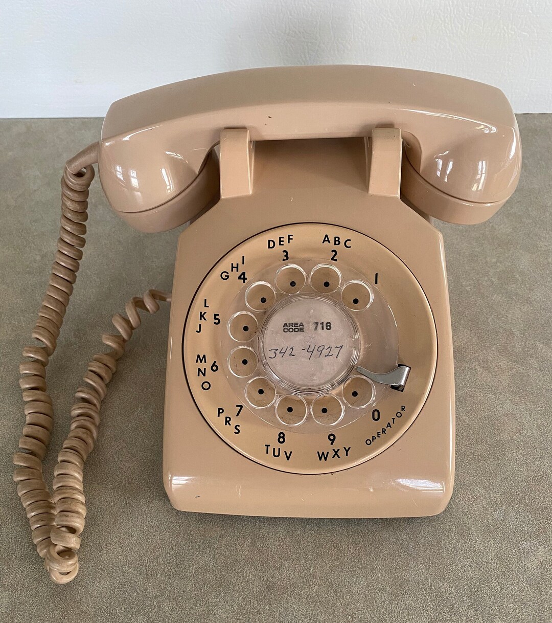 Vintage Rotary Phone Pink/peach - Etsy