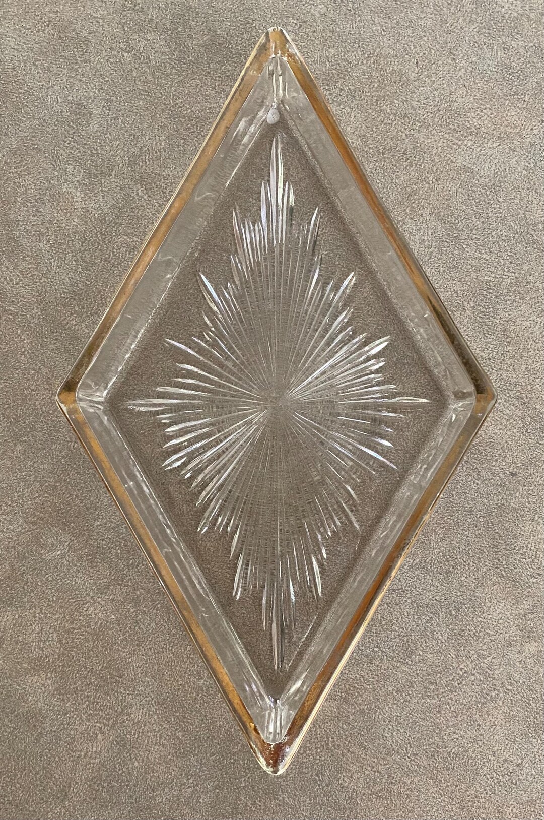MCM Etched Glass Atomic Starburst Trays - Etsy