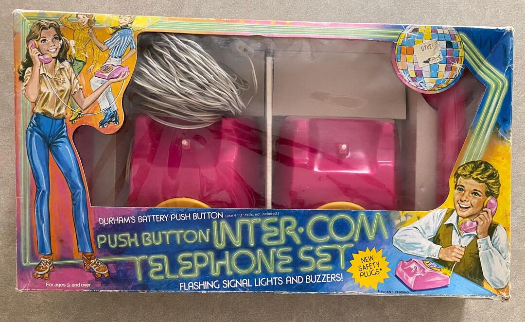 Vintage 70s Intercom Phone Toy - Etsy