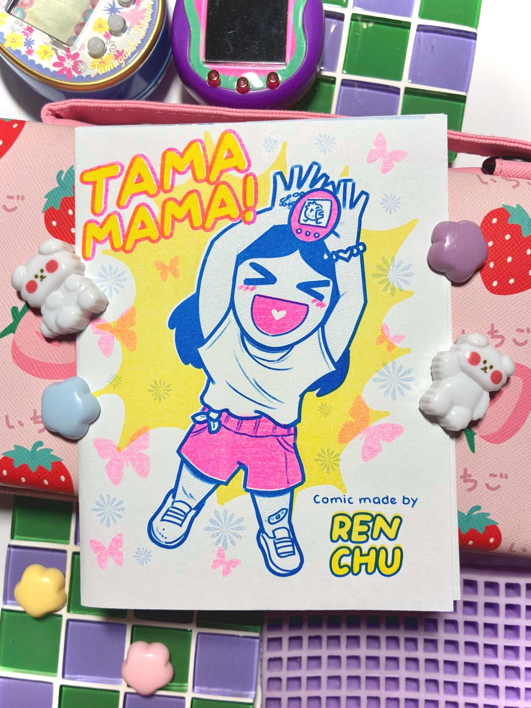 Tama Mama - Risograph Print Mini Comic Zine, 2000s Nostalgia ...