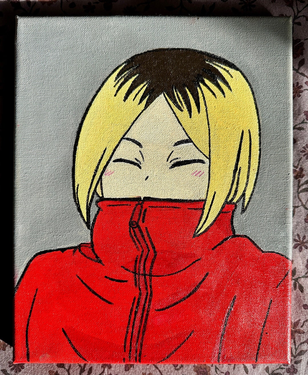 Kenma Haikyu Acrylic Painting on Canvas - Etsy