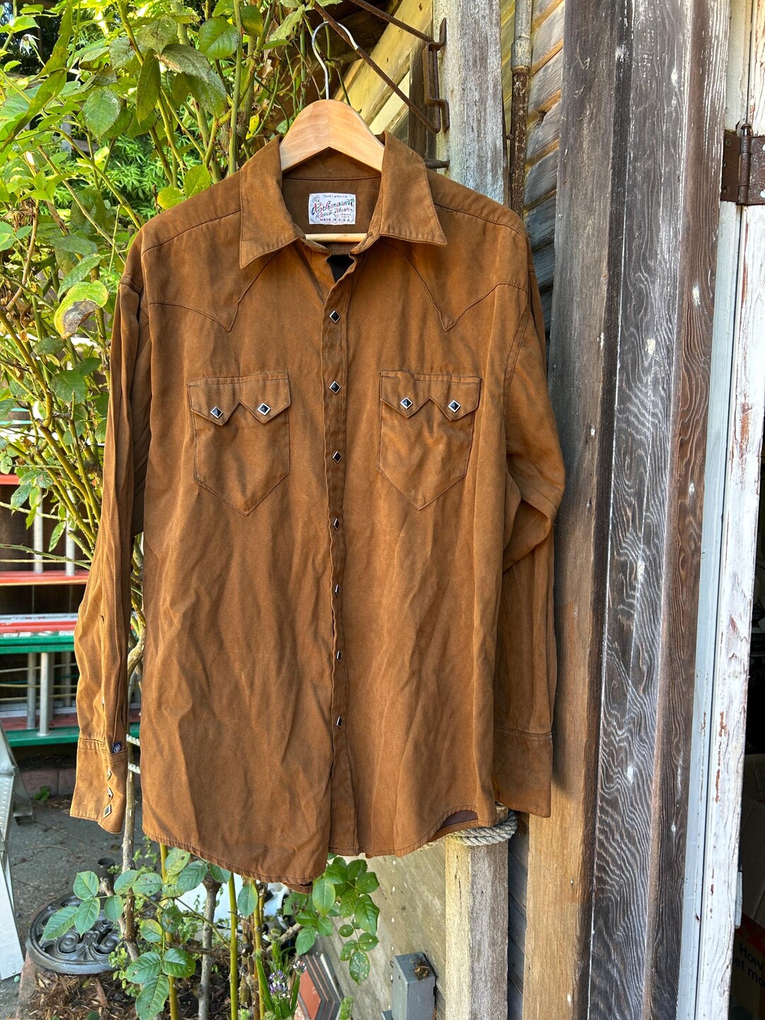 Chestnut Brown Vintage Western Shirt Size Large (men’s) - Etsy