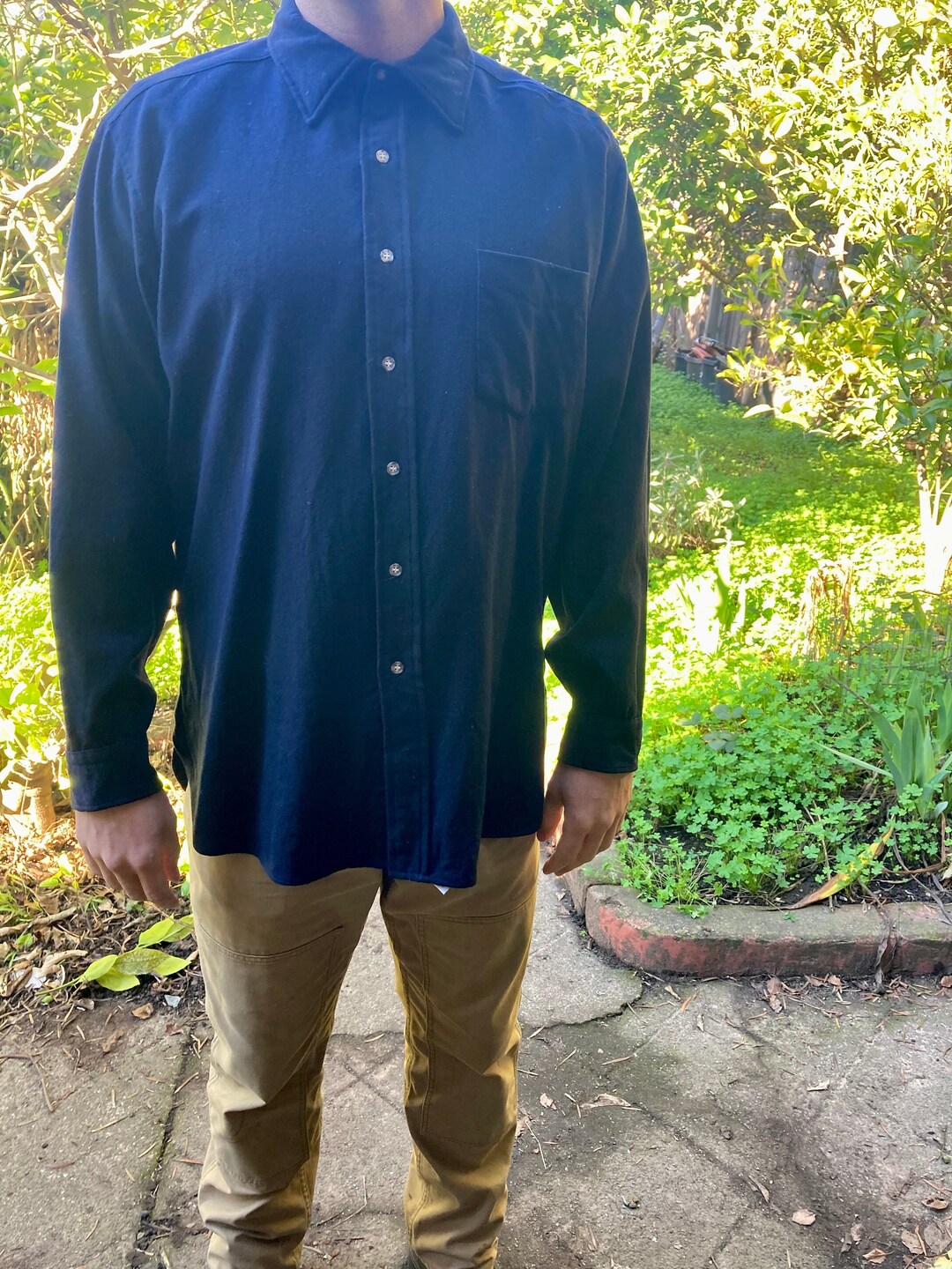Vintage Pendleton, XL Men's Navy Blue Wool Shirt - Etsy
