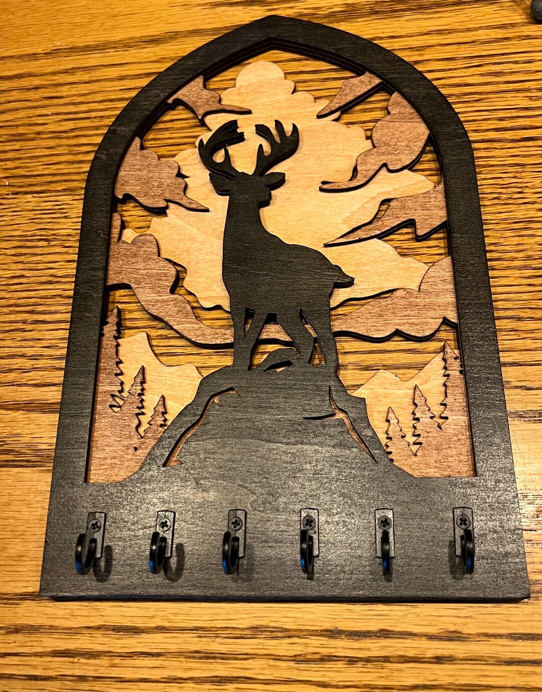 Deer Key Holder, Buck Farmhouse Farm, Country Living, Fathers Day. Man ...