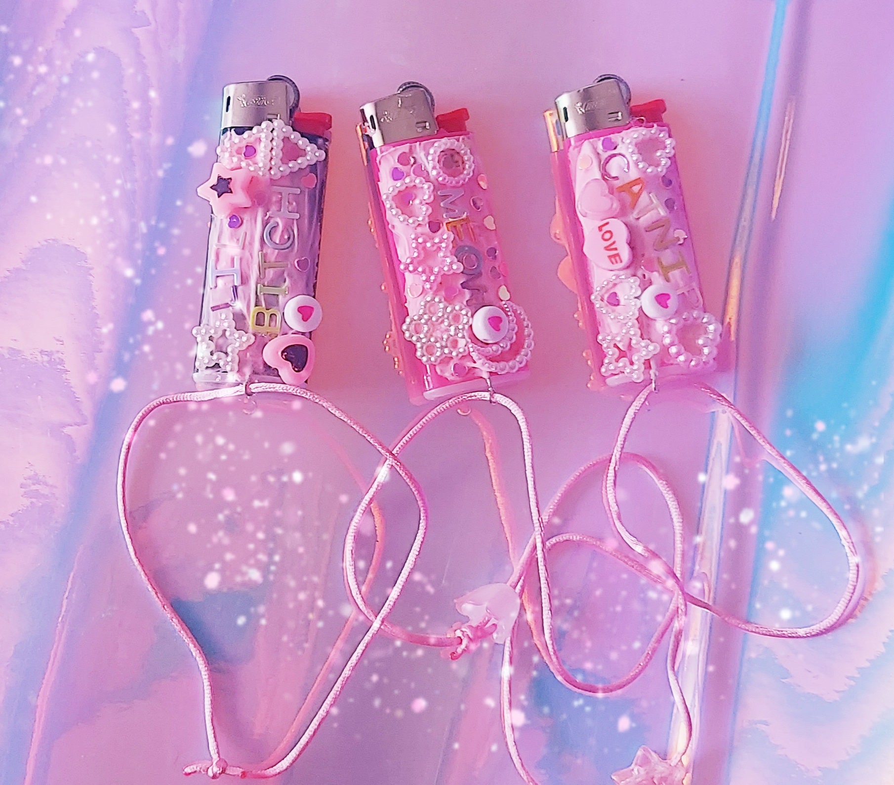 Personalized Available! Handmade Kawaii Gyaru Decoden Bic Lighter ...