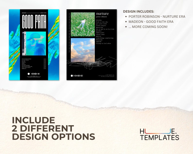 Custom Album Poster Canva Template, Wall Art Print, Custom Gift Decor ...