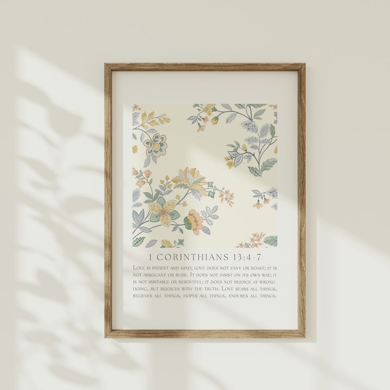 1 Corinthians 13 4 7 - Etsy