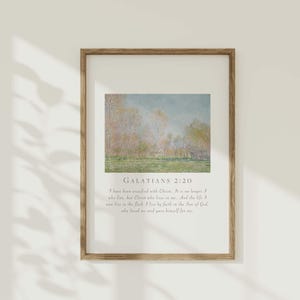 Spring Landscape Bible Verse Collection, Christian Floral Wall Art ...
