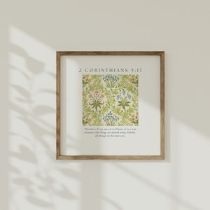 Corinthians Easter Bible Verse Printable, Botanical Wall Art, Vintage ...