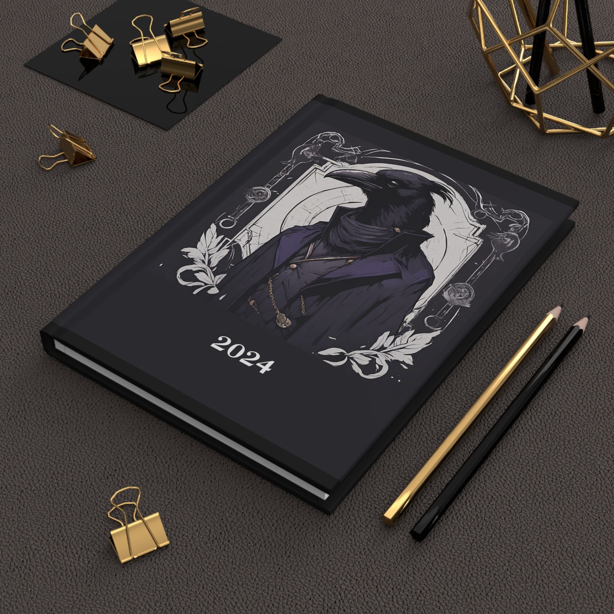 Dark Academia Raven 2025 Journal Moody Gothic Raven Diary Vintage ...