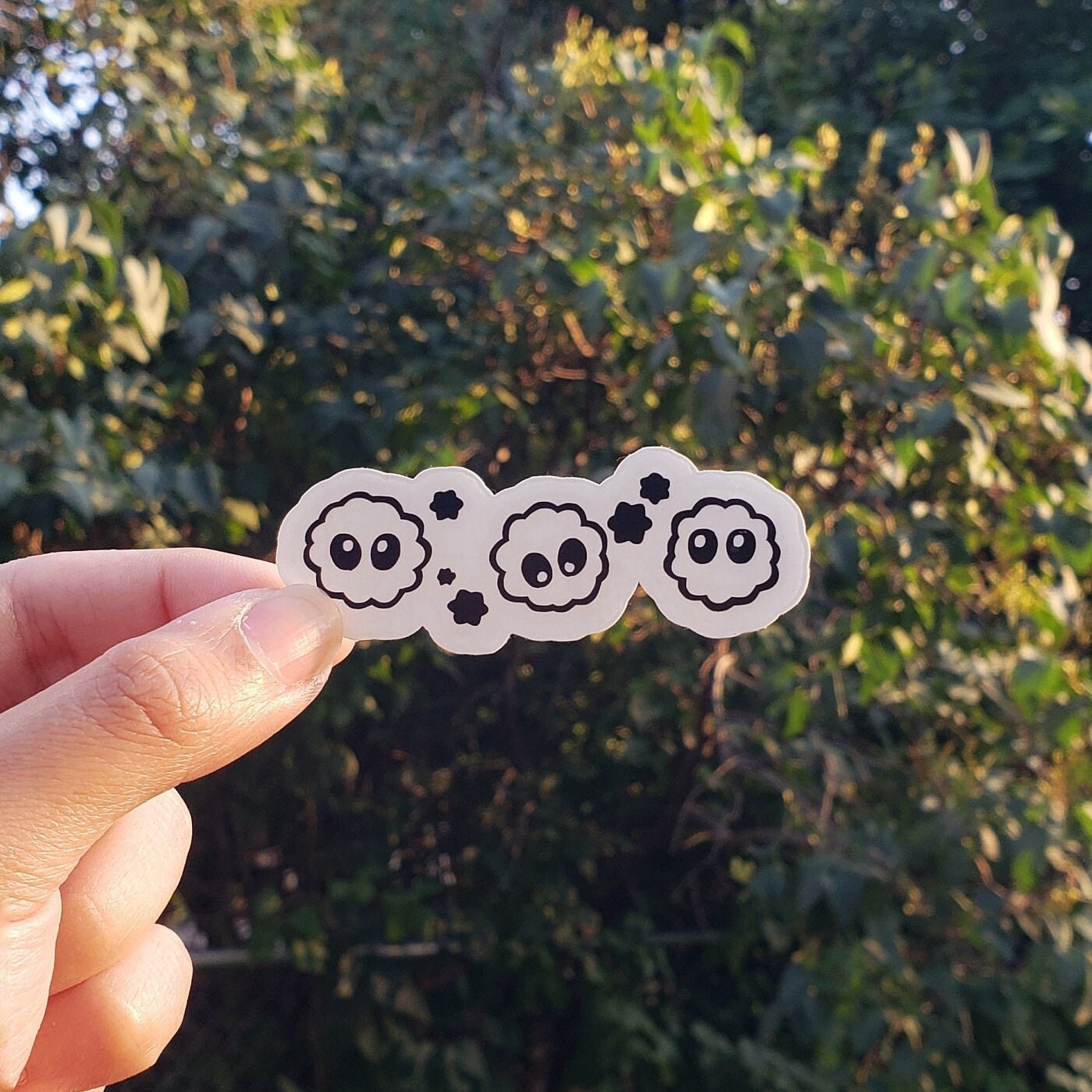 Soot Sprite Inspired Car/window/mirror Vinyl Decal - Etsy