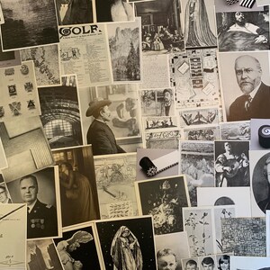 Black and White Collage Images - Small - Etsy