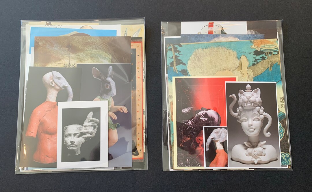 Weird and Unusual Collage Images. Pack of 30 Found Images Cut From Book ...