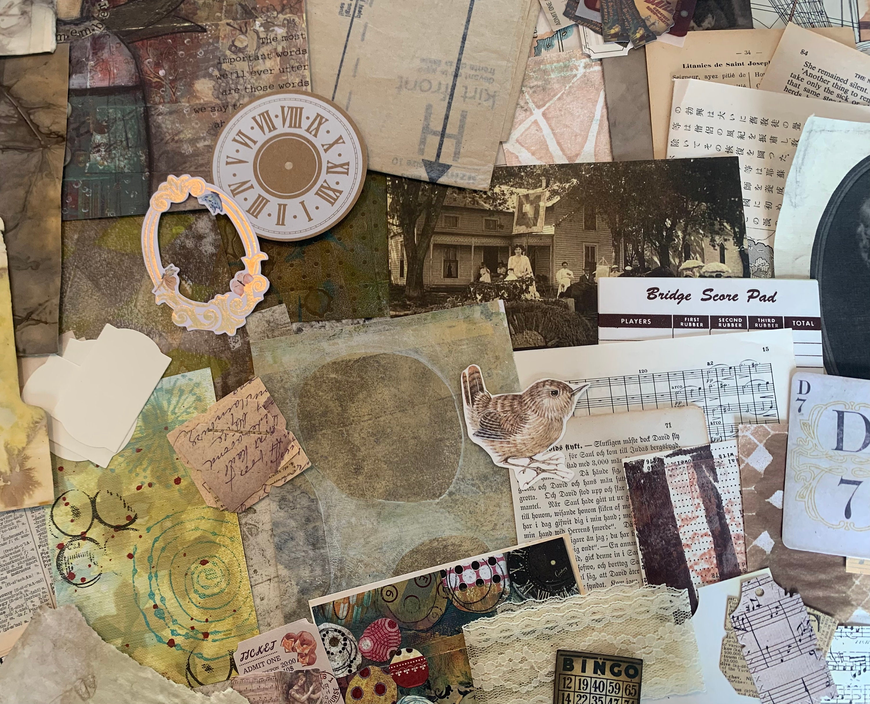 Vintage Collage Kit-02 - Etsy