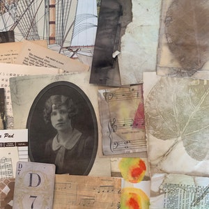 Vintage Collage Kit-02 - Etsy