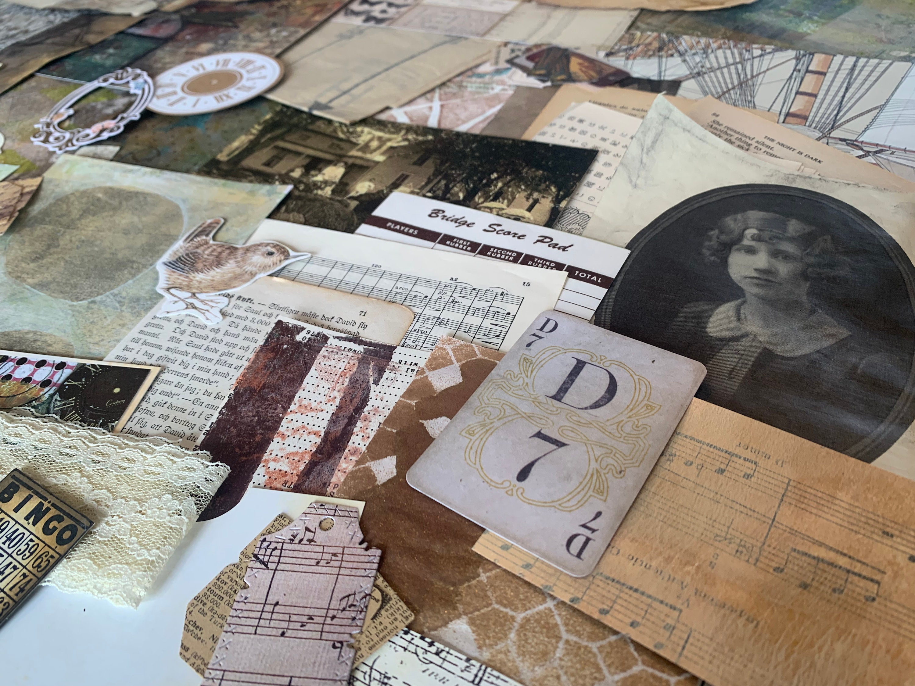 Vintage Collage Kit-02 - Etsy
