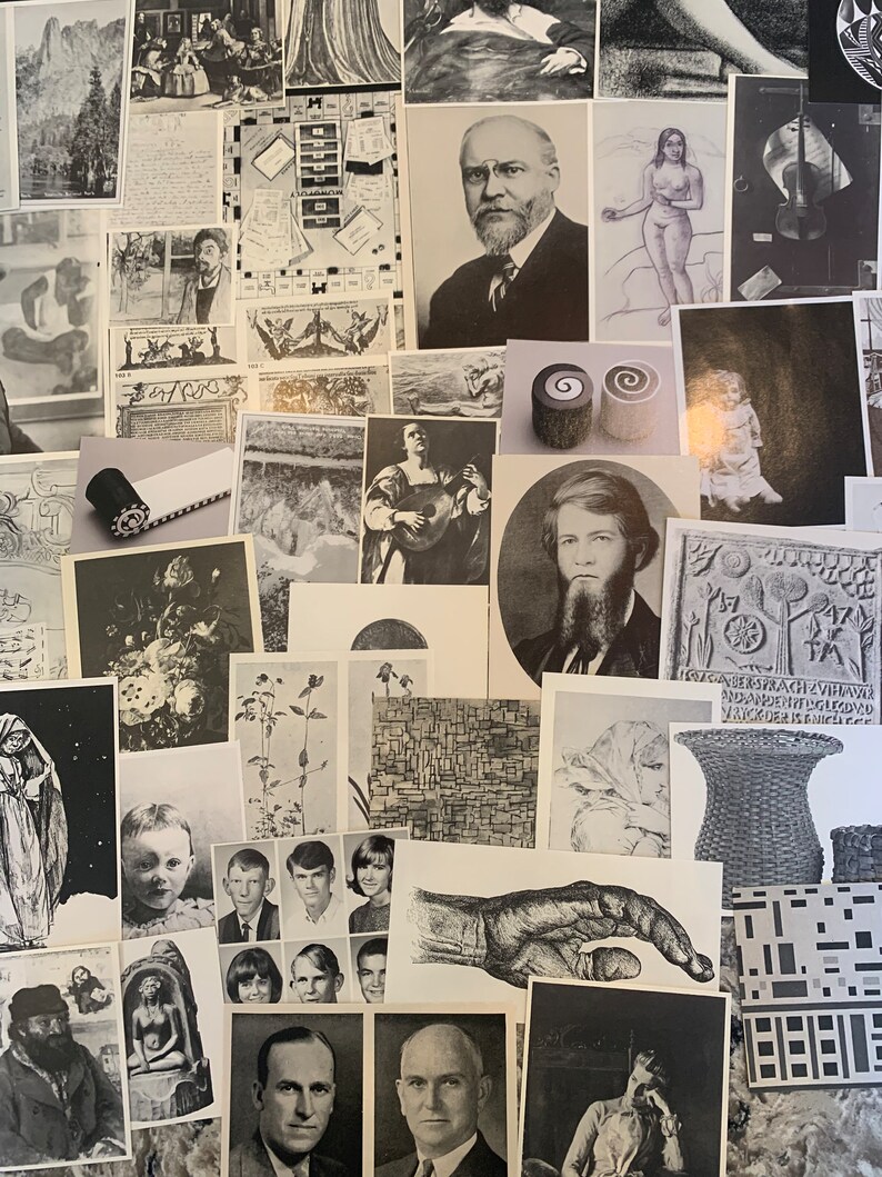 Black and White Collage Images - Small - Etsy