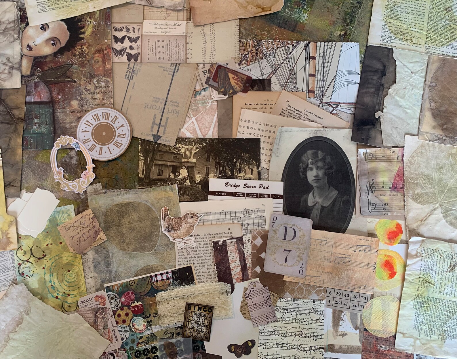 Vintage Collage Kit-02 - Etsy