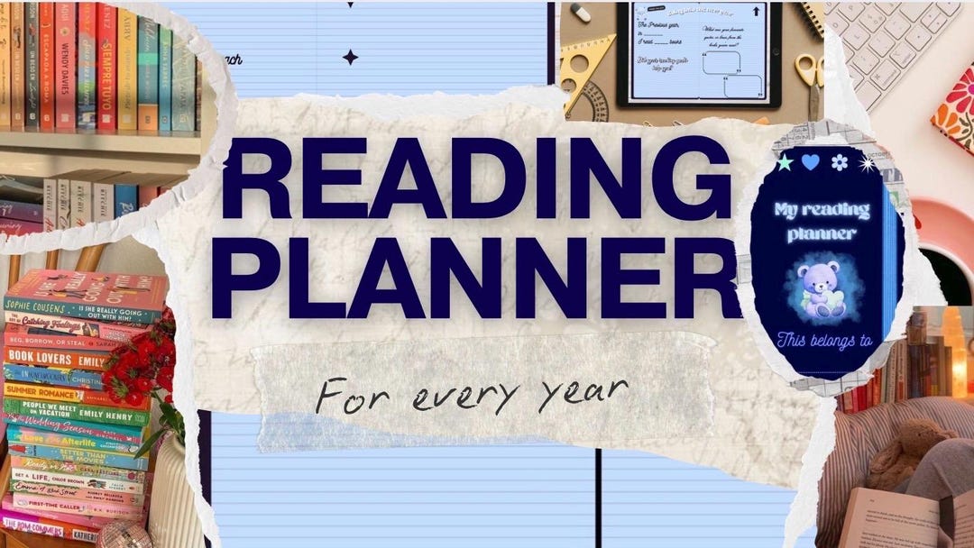 Digital Reading Book Planner and Tracker/ Perfect for Book Lovers Who ...
