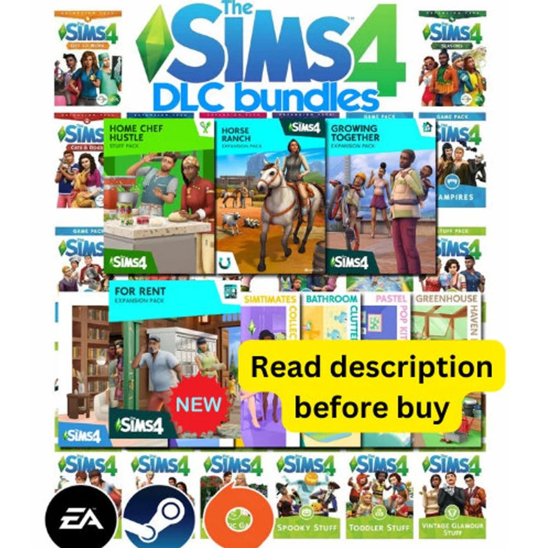 The Sims 4 All Expansion Packs and Stuff Packs including New Pack - Etsy